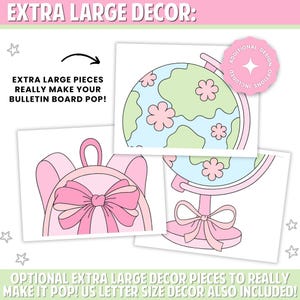 Coquette Pastel Back to School Bulletin Board Kit, Rainbow Open House ...