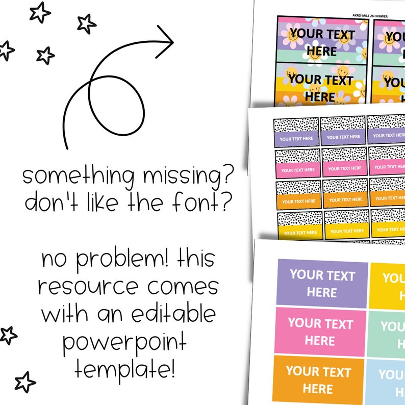 Editable Retro Groovy Teacher Toolbox Labels Trendy Retro - Etsy