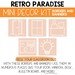 Retro Paradise Summer Mini Decor Kit Retro Classroom Decor - Etsy