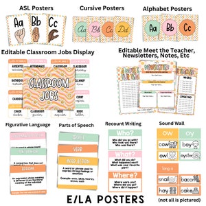 Retro Remix Classroom Decor MEGA Bundle, Groovy Classroom Decor, Bright ...