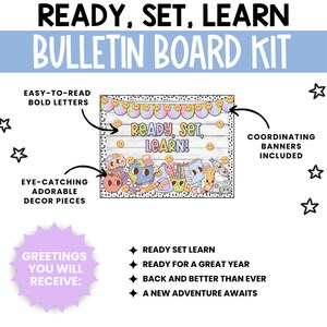 Back to School Bulletin Board Decor, Rainbow Classroom Decor, Open ...