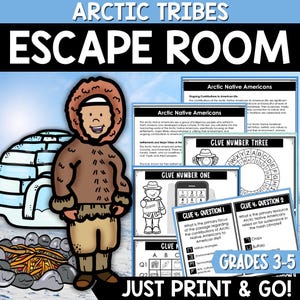 Native American Escape Room for Kids, Printable Party Game, Birthday ...