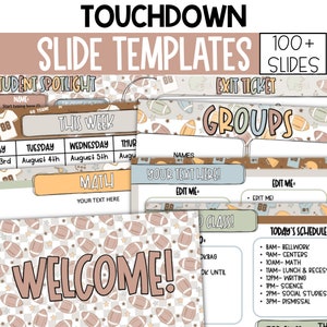 Football Fall Bulletin Board Decor, Sports Bulletin Board, Fall ...