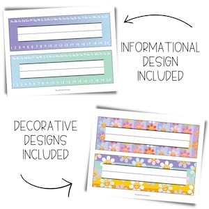 Editable Desk Name Tags for Students, Retro Groovy Desk Name Plates for ...