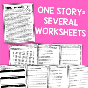 Summer Themed Reading Comprehension Worksheets, Reading Comprehension ...