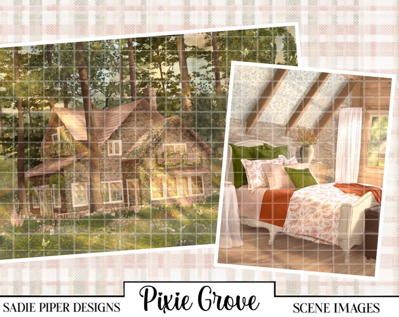 PIXIE GROVE Scenes Cottagecore Clipart Meadow Clipart Fairy - Etsy