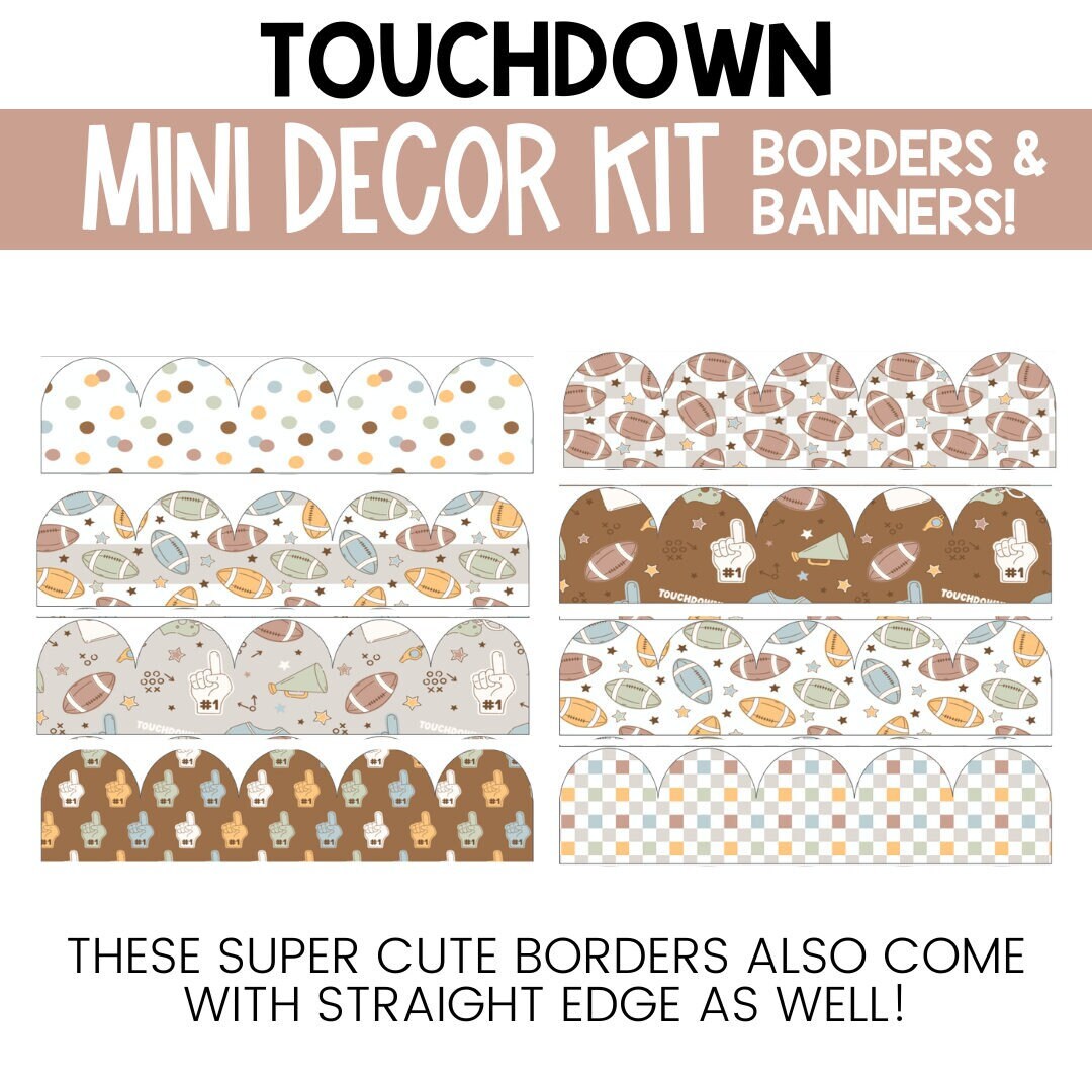 Football Bulletin Board Decor, Sports Bulletin Board, Sports Themed ...