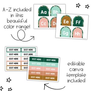 Tropical Boho Word Wall Display, Modern Word Wall Display, Printable ...