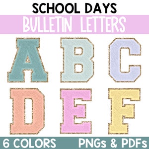Varsity Bulletin Board Letters, Letter Clipart, Printable Bulletin ...