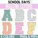 Varsity Bulletin Board Letters, Letter Clipart, Printable Bulletin ...