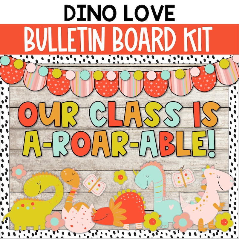 Dinosaur Bulletin Board - Etsy