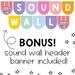 Editable Sound Wall Display for Classroom, Retro Sound Wall Display ...