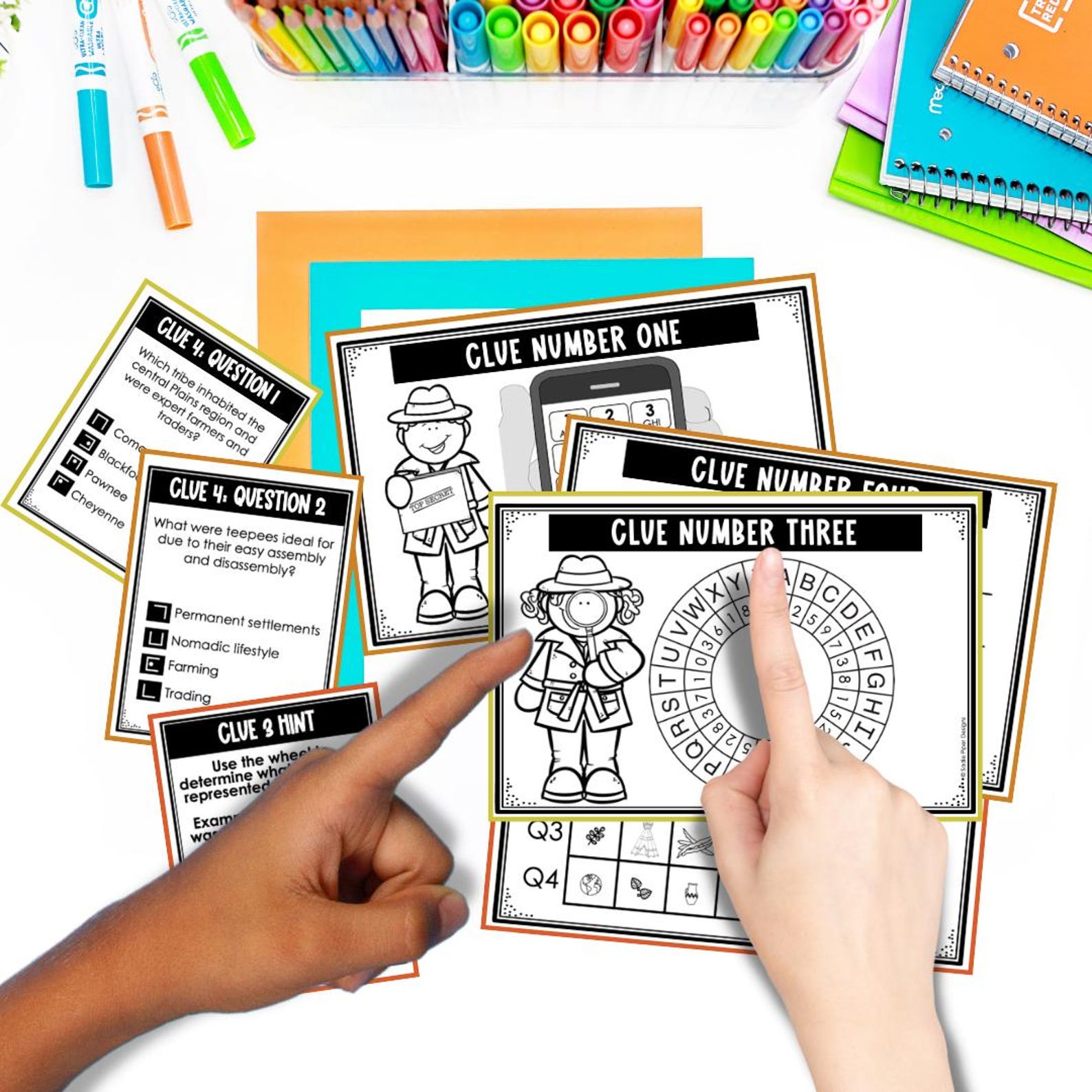 Native American Escape Room for Kids, Printable Party Game, Birthday ...