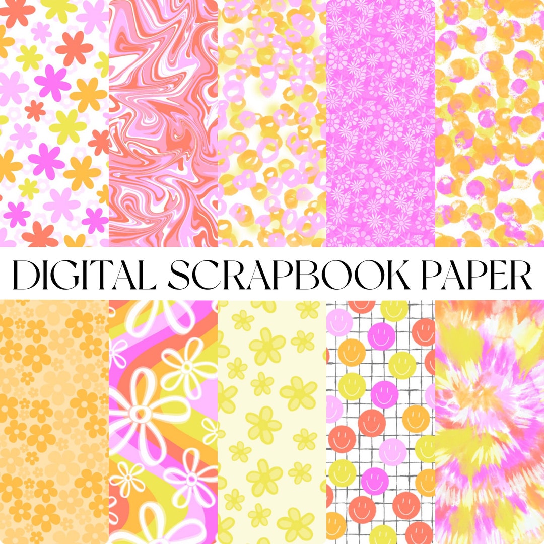 Flower Power Paper, Groovy Patterns, Retro Paper, Retro Patterns ...