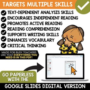 Fall Reading Comprehension Packet, 4th Grade Close Reading Activities ...