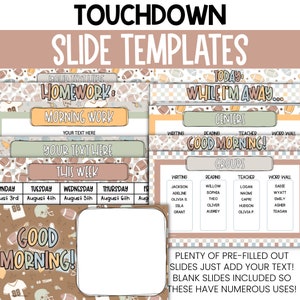 Football Fall Slide Templates, Retro Football Google Slides, Sports ...