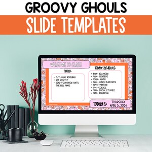 Groovy Halloween Slide Templates, Retro Halloween Google Slides ...