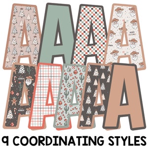 Western Christmas Bulletin Board Letters, Printable Bulletin Board ...