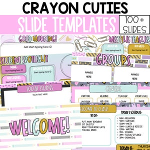 Back to School Slide Templates, End of Year Slides, Classroom Decor ...