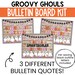 Groovy Halloween Bulletin Board Decor, Retro Halloween Bulletin Board ...