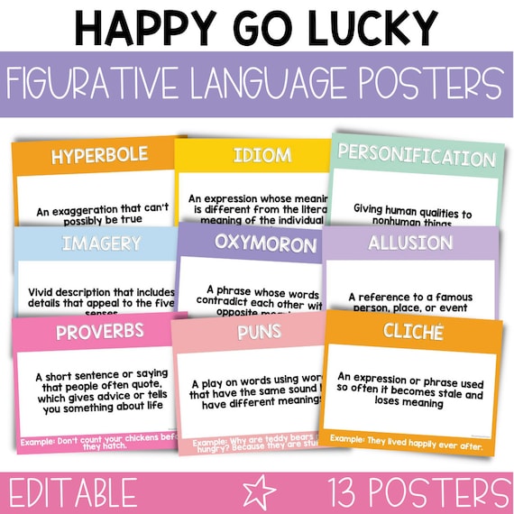 Figurative Language Example With Figures