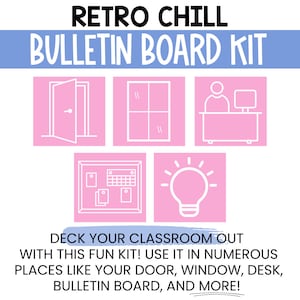 Retro Groovy Winter Bulletin Board Decor, Retro Christmas Bulletin ...