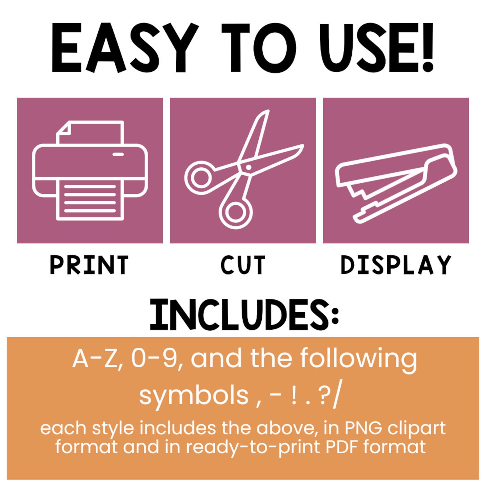 Retro Varsity Bulletin Board Letters, Letter Clipart, Printable ...