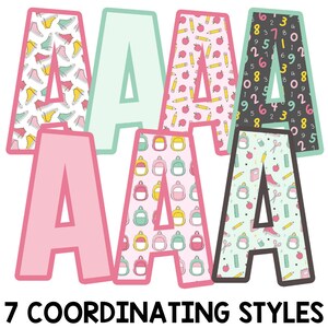 Back to School Bulletin Board Letters, Printable Bulletin Board Letters ...