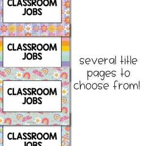 Editable Classroom Job Display, Groovy Retro Classroom Decor, Classroom ...