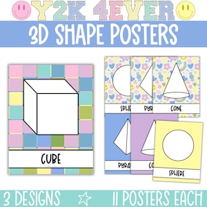 3D Shape Posters for Classroom, 3D Shape Posters Display for Classroom ...