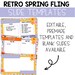 Retro Spring Fling Slide Templates, Spring Bulletin Board Kit ...