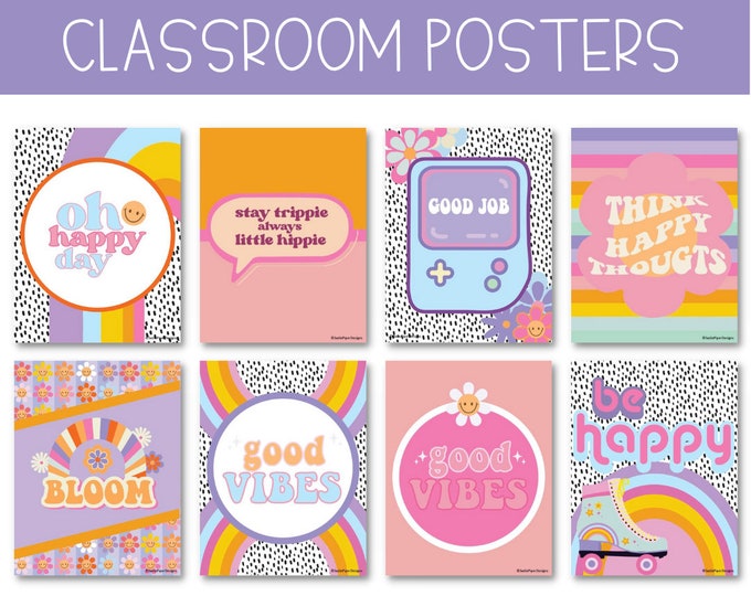 Retro Classroom Decor // RETRO ROCK! - Etsy Canada