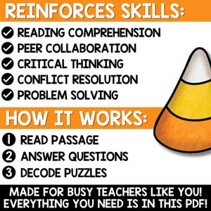 Candy Corn Escape Room for Kids, Halloween Party Game, October Birthday ...