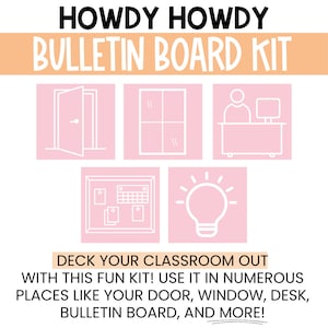 Desert Bulletin Board Decor, Cowgirl Bulletin Board, Cactus Classroom ...