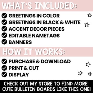 Retro Back to School Bulletin Board Decor, Rainbow Classroom Decor ...