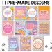 Retro Groovy Classroom Posters, Rainbow Classroom Decor, Nostalgic ...
