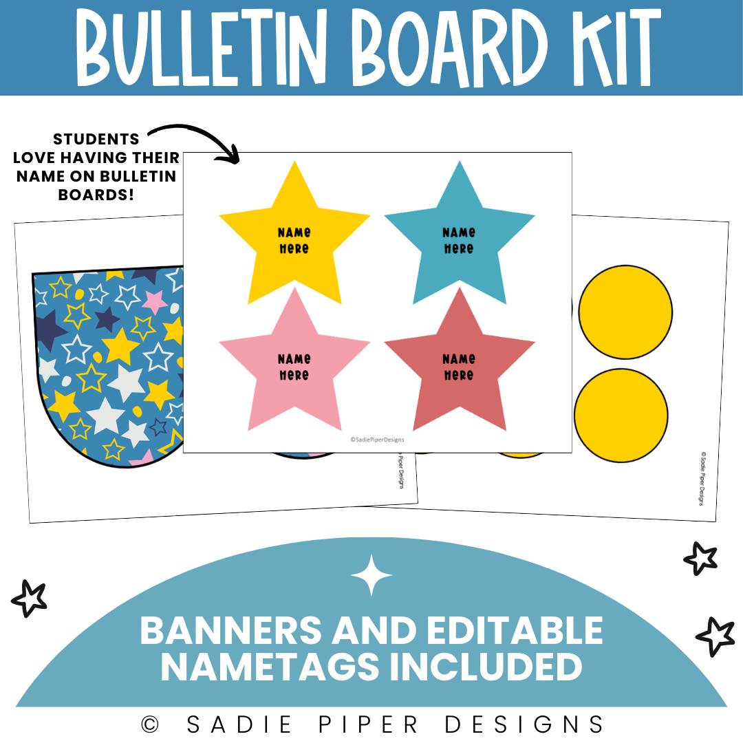 Astronaut Bulletin Board Outer Space Classroom Decor Planets Earth ...