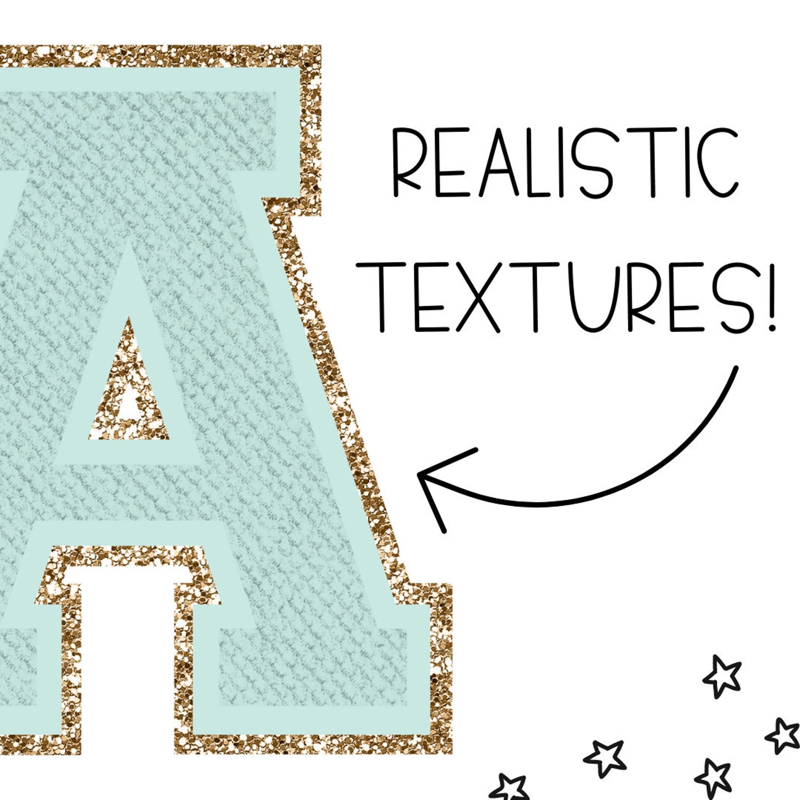 Preppy Retro Varsity Bulletin Board Letters Letter Clipart - Etsy