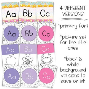 Happy Go Lucky Alphabet Posters, Printable Classroom Decor, Instant ...