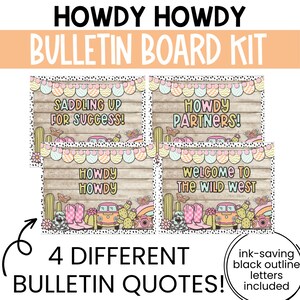 Desert Bulletin Board Decor, Cowgirl Bulletin Board, Cactus Classroom ...