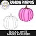 Rainbow Pumpkin Clipart, Pumpkin Clipart, Fall Clipart, Halloween ...