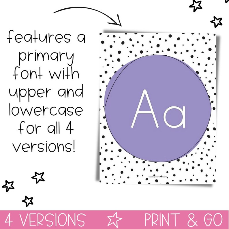 Happy Go Lucky Alphabet Posters Printable Classroom Decor - Etsy