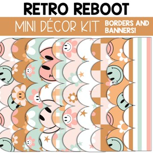 Retro Reboot Mini Decor Kit, Retro Classroom Decor, Groovy Bulletin ...