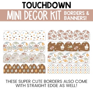 Football Fall Bulletin Board Decor, Sports Bulletin Board, Fall ...