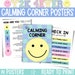 Calming Corner Classroom Retro Calm Down Printable Decor Wall Art ...