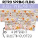 Groovy Retro Spring Easter Bulletin Board Kit, Spring Bulletin Board ...
