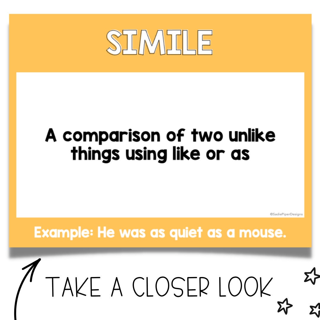 Editable Figurative Language Posters, Literary Devices, Figure of ...