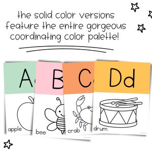 Retro Remix Alphabet Posters, Printable Classroom Decor, Instant ...