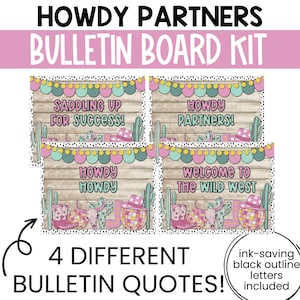 Desert Bulletin Board Decor, Cowgirl Bulletin Board, Cactus Classroom ...