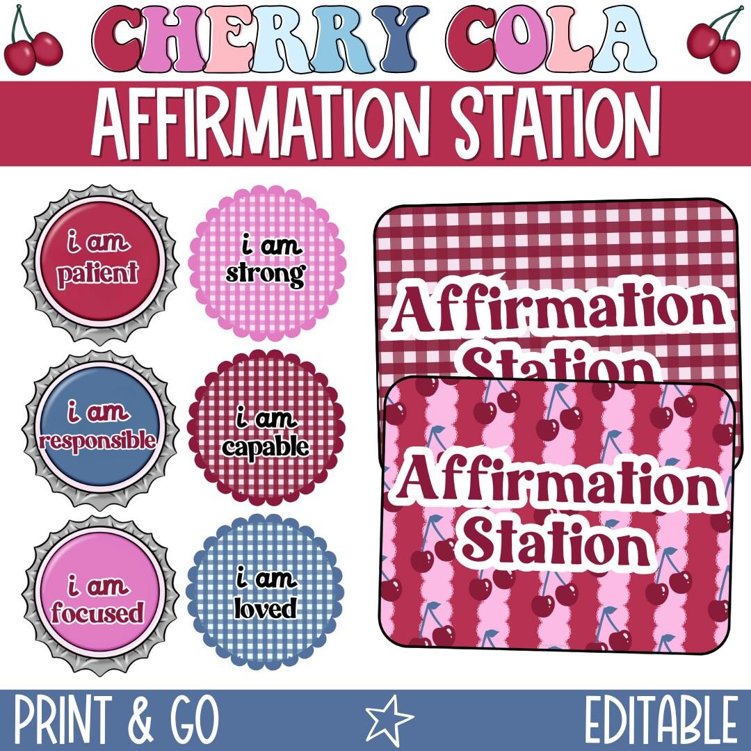 Affirmation Station for Classrooms, Positive Affirmations for Classroom ...